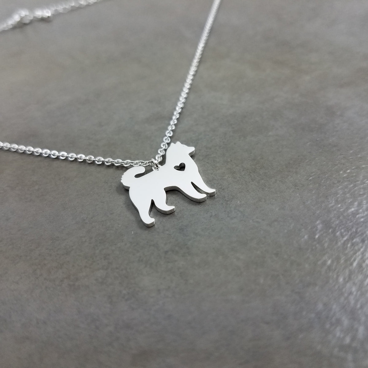 Husky Dog Silver Necklace - Womens Chain Necklace LP Jewelry – Lil ...